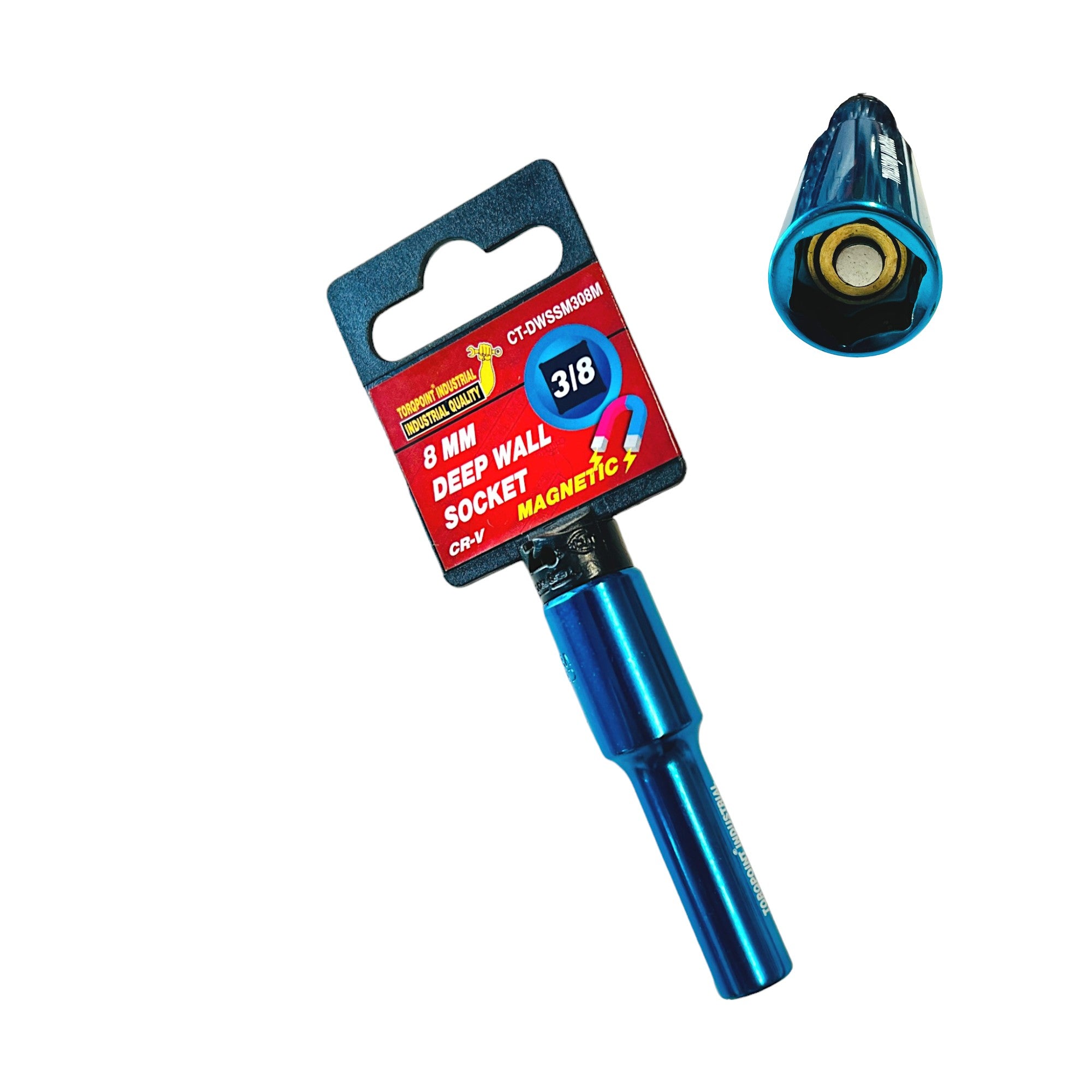 3/8" Drive MAGNETIC Deep Sockets 8-14mm , Socket CR-V Steel Made in Ta ...