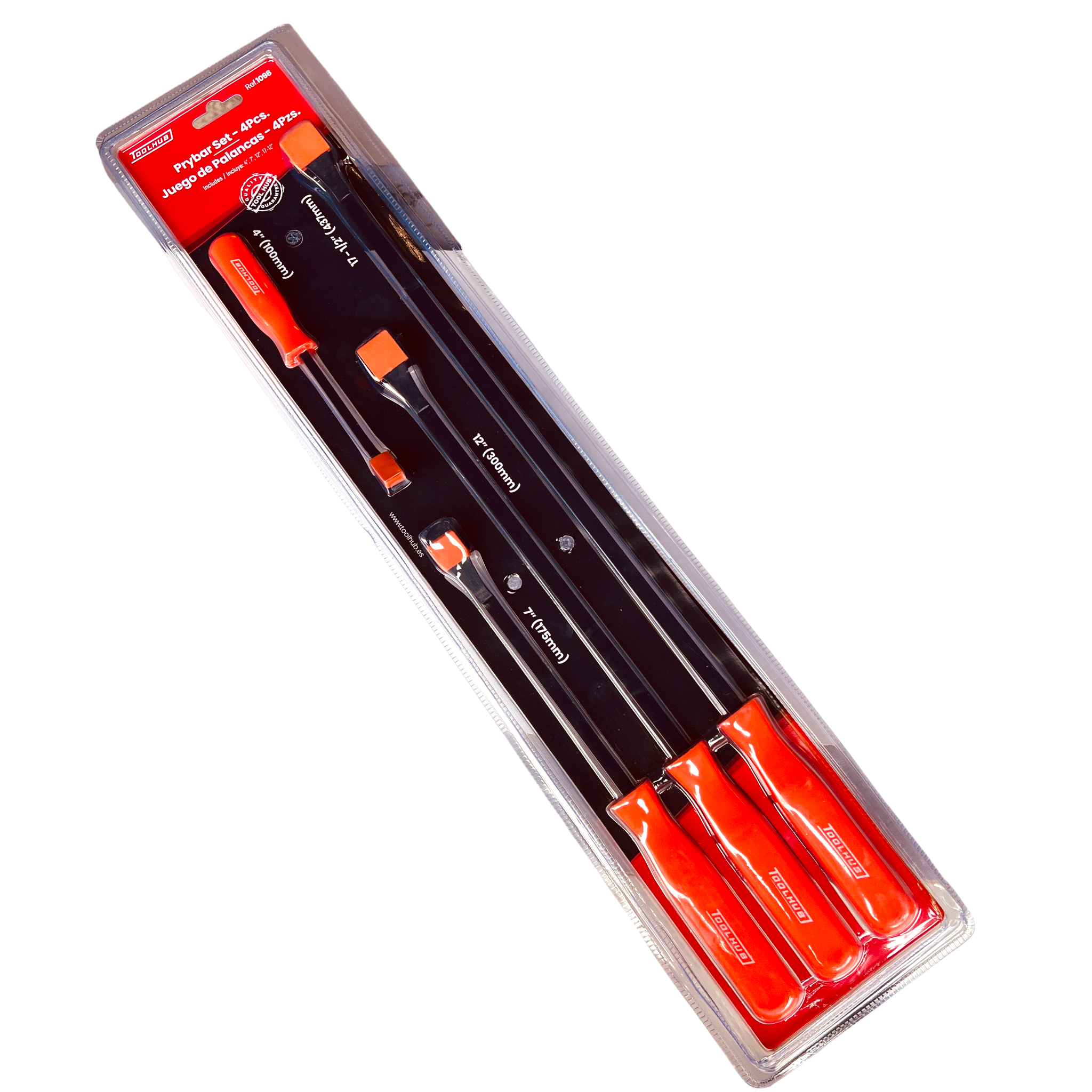 4pc steel Pry bar lever set mechanic / panel beater pinch breaker bars ...